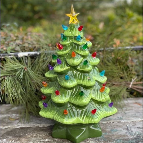 Mr. Christmas | Accents | Mr Christmas Ceramic Light Up 4 Inch Tree ...